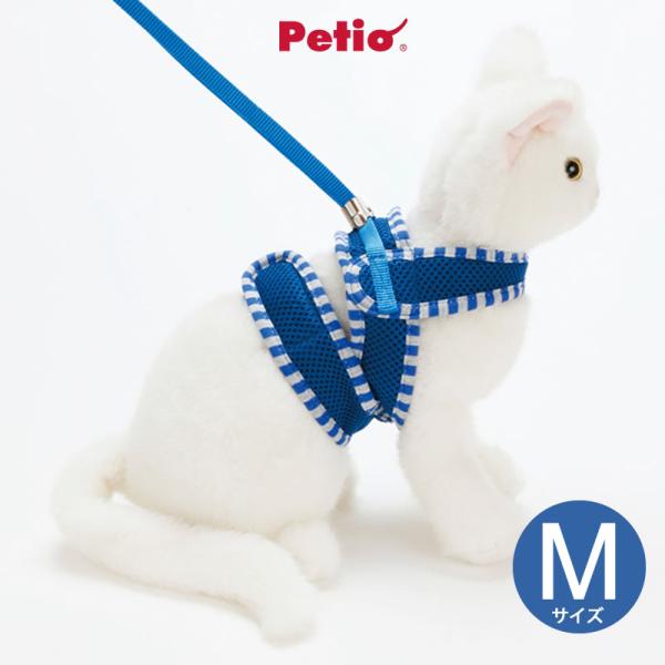 引きひも付きの外れにくいソフトキャットハーネスです。猫は体が柔らかいため、首・胴回りの2ヶ所をサイズ調節して体にフィットする形状。ダブルでフォールドするので安心度が高まります。庭やベランダのひなたぼっこ、病院等のお出かけにも最適です。●首と...