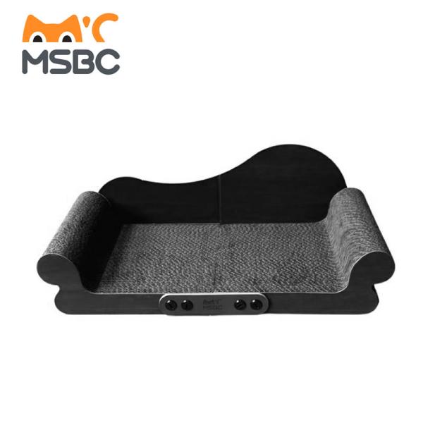 猫のからだに沿ったカーブ設計が心地いい爪とぎです。お部屋のインテリアの邪魔にならないシンプルな設計。簡単な組み立て式で、組み立て前はコンパクトです。・段ボールはバージンパルプ100%の紙を使用・蛍光染料などの有害物質を含みません。　食品衛生...