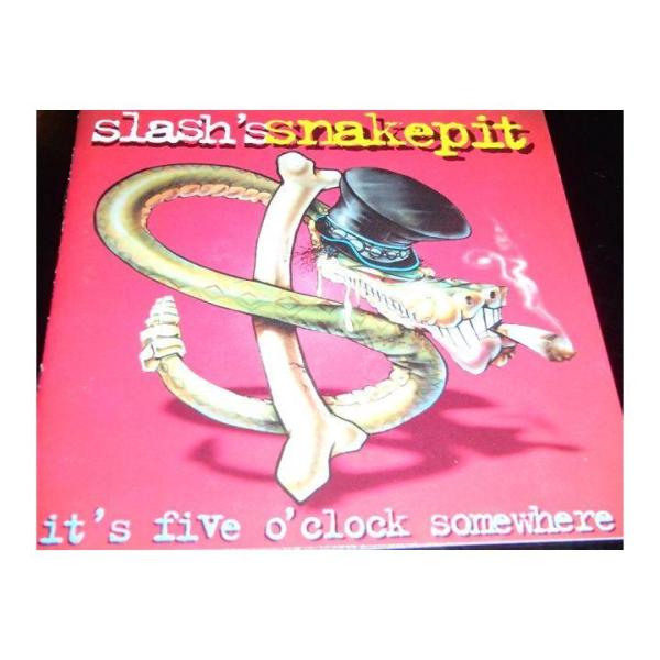 「スラッシュ Slash's Snakepit/It's Five O'clock Somewhe」 ‐中古　ＵＳＥＤ　輸入盤　ＣＤです‐ｇｅｆｆｅｎ/ＵＳ盤、ＧＥＦＤ-２４７３０規格‐ジャケ　ヨレ等　経年感有りです‐盤質　キズ有りです　動...