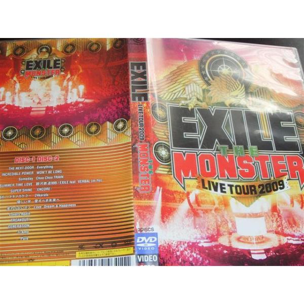 「EXILE／LIVE TOUR 2009 THE MONSTER [DVD]」ー中古　ＵＳＥＤ　国内盤　2枚組ＤＶＤですーエイベックス/国内盤、ＲＺＢＤ−４６４１１、４６４１２規格ー盤質　多少スリキズ有りです　動作には問題ございませんー歌...