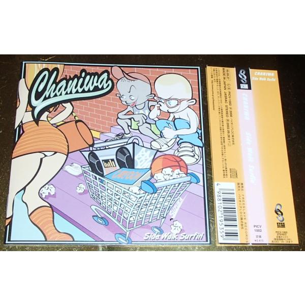 「CHANIWA / side walk surfin’」-中古　ＵＳＥＤ　国内盤　ＣＤです-パイオニア LDC盤、PICV-1002規格-ジャケ背　色褪せ有りです-盤質　良いです-歌詞付き-帯付き　帯背　色褪せ有りです-ステッカー付き-そ...