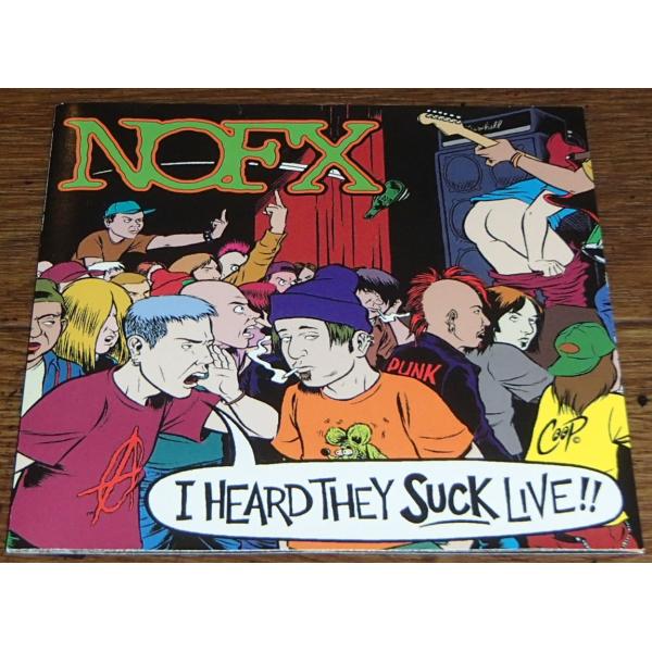 「NOFX　／　I Heard They Suck Live」-中古　ＵＳＥＤ　輸入盤　ＣＤです-Fat Wreck Chords盤、751097052822規格-ジャケ　良いです-盤質　キズ有りです=収録曲=1  Untitled 1:4...
