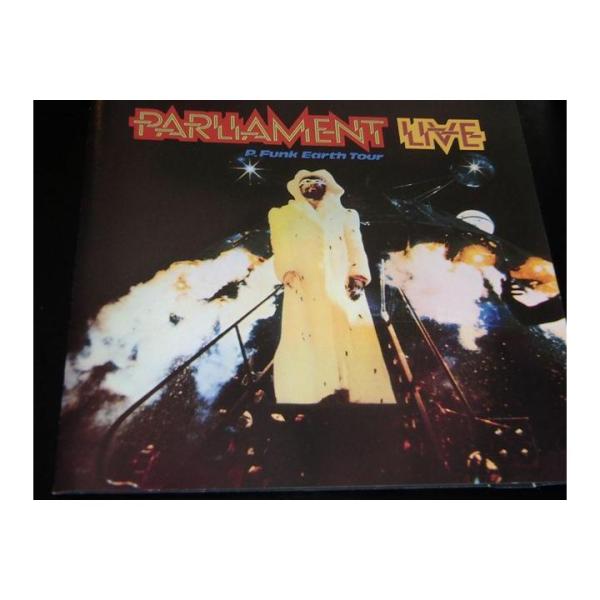 「ＰＡＲＬＩＡＭＥＮＴ　パーラメント／P-Funk Earth Tour」-中古　ＵＳＥＤ　輸入盤　ＣＤです-Mercury盤、０４２２８３４９４１２１規格-ジャケ　良いです-盤質　スリキズ有りです　ディスクラベル面　多少スリキズ有りです　...