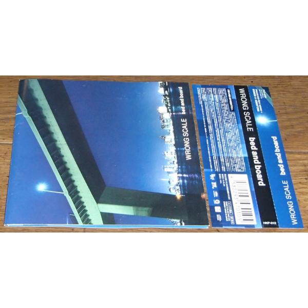 「WRONG SCALE　／　bed and board」-中古　ＵＳＥＤ　国内盤　ＣＤです-Ｋ-ＰＬＡＮ盤、ＨＫＰ‐０１２規格-ジャケ　スレ、ヨゴレ等　経年感有りです-盤質　多少スリキズ有りです動作には問題ございません-歌詞＆帯付き＝収録...