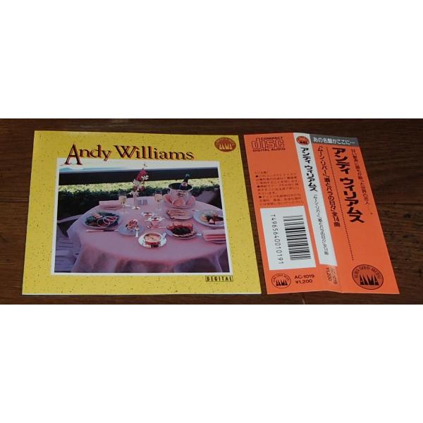 「アンディ・ウィリアムス　ＡＮＤＹ　ＷＩＬＬＩＡＭＳ（べスト）」-中古　ＵＳＥＤ　国内盤　ＣＤです-ＡＶ　ＪＡＰＡＮ盤、ＡＣ−１０１９規格-盤質、ジャケ　良いです-帯付き管理番号ｕｔｉ３ｆｂ２（ふ）