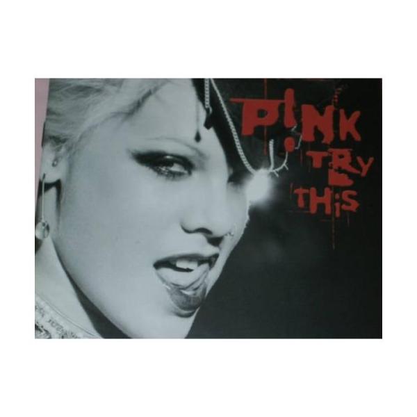 「P!NK ピンク /Try This」-中古 ＵＳＥＤ 輸入盤 ＣＤです-ＡＲＩＳＴＡ盤、828765681322規格-盤質、ジャケ 良いです-歌詞付き＝曲目リスト＝1. Trouble 2. God Is A DJ 3. Last To...