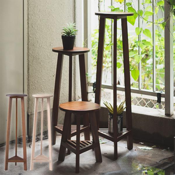 ●品名：プランターベース　Lサイズ●商品サイズ：W28×D28×H90cm●材質：天然木(ミンディ) ラッカー塗装●静的耐荷重：5kg●組立：完成品●商品重量：2.5kg●メーカー：東谷株式会社●インドネシア製■天然木が味わい深いプランター...