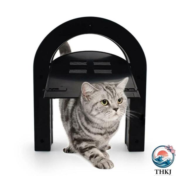 - 小さなペットゲート: 猫や小型犬が手間をかけずに出入りできる完璧なサイズです (内寸: 1.6"(D) x 6.5"(W) x 9.8"(H)、白) (Color : Black, Size : (11.4*2.6*9.4"))- 耐久...