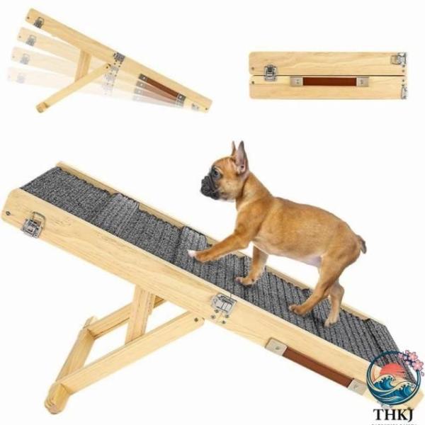 「高さ4段階調節」　本製品の高さは20cm、35cm、40cm、45cmの4段階調節ができます。使用場所の高さによって、自由に、便利に調節可能です。初めてご利用の場合は、まずは折りたたんでフラットな状態でペットを歩かせて不安を取り除いでから...