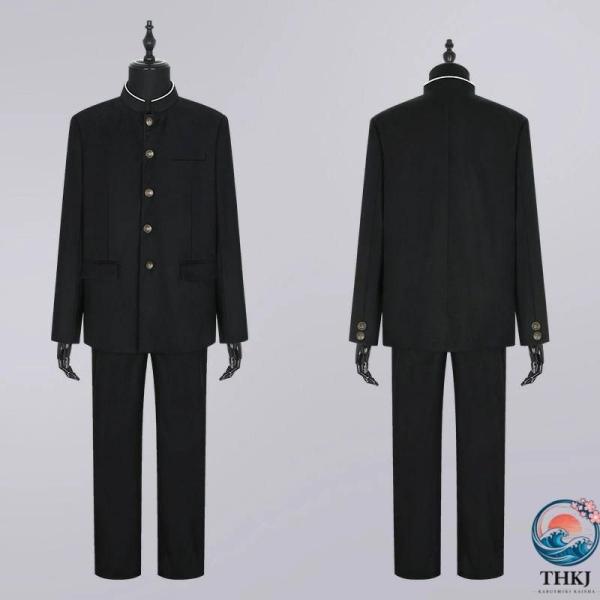 超黒ハイグレード 標準型学生服の規定に準じます。上着は高級背抜き仕立て、前ダーツあり詰襟 ズボンはノータック斜めポケットストレート型 【素材】ポリエステル１００% ※注意事項 サイズ・重量は、多少の誤差が生じる場合がございます。 お使いのブ...