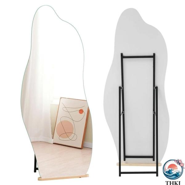 商品情報 商品名全身鏡  djyc-cyj-018  カラーNatural 素材Glass+Metal  サイズ(約)奥行70×高さ170cm ポイント◆商品説明■POINT1　2WAY使用可能スタンド＆立てかけ2WAYでご使用可能。使わな...
