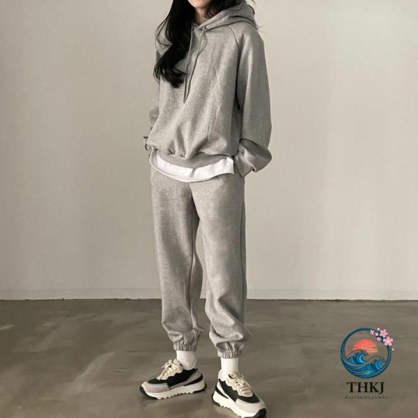 長袖 ロングパンツ 上下セット スウェットトレーナー 冬 スエット 裏起毛 スウェットパンツ コットン 綿 寝巻き 上下セット 部屋着 レディース セットアップ 大