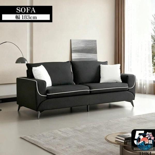 商品情報    商品名 ソファ   ej-sofa-3232     生産国    組立状態  簡単組立品    仕様  張地：ファブリック 内部構造：天然木/Sバネ/ウレタンフォーム    サイズ(約)  ソファ：幅183cm×奥行75c...