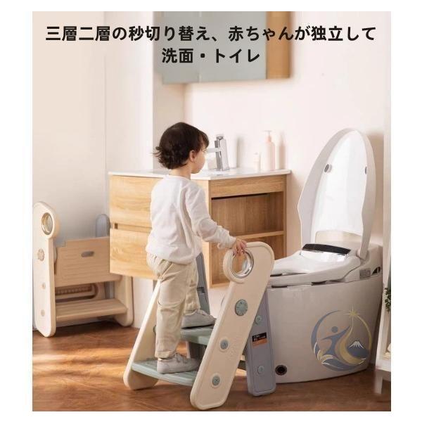 【多機能子供用踏み台】このスツールは自宅のあらゆる場所に存在し、日常使いの子供の自立発達を機能させます。幼児が手を洗うための踏み台としてだけでなく、トイレトレーニング用の踏み台、浴室洗浄用の高い踏み台、赤ちゃんのハイアクセスはしご、小さな座...