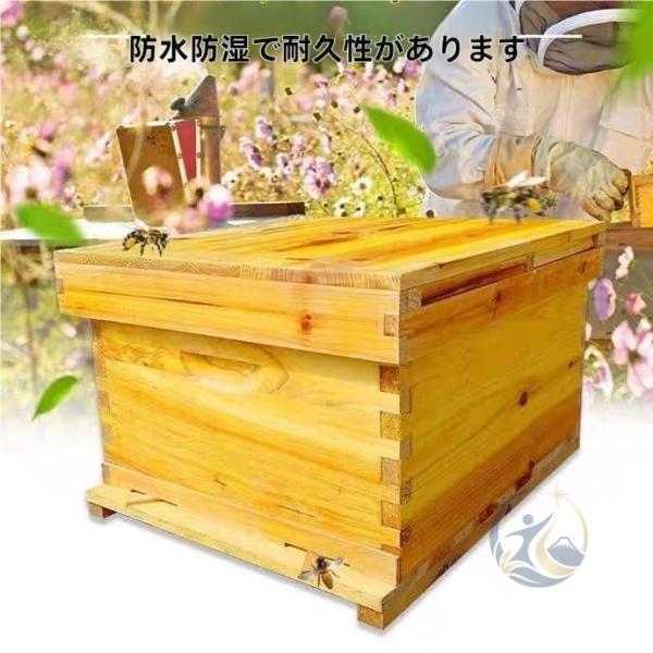 ★蜂の巣の完全なキット：10フレーム蜂の巣の完全なキット、簡単な組み立ては、非常に実用的な養蜂製品です。★専??門家や愛好家に最適：この蜜蜂巣箱、簡単な収穫の喜びを体験したい養蜂家や既存のハイブを持つハイブ愛好家に最適です。★ハニービーハイ...