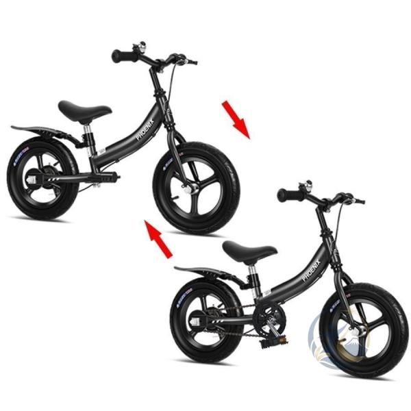 【3 in 1】：幼児用バランスバイクから子供用自転車に切り替えるのにかかる時間はわずか50秒で、非常に簡単です。2人の子供の間で、興味に応じていずれかのモードを使用し、子供のバランスを取り、同時に子供の体の反応をトレーニングできます。【ハ...