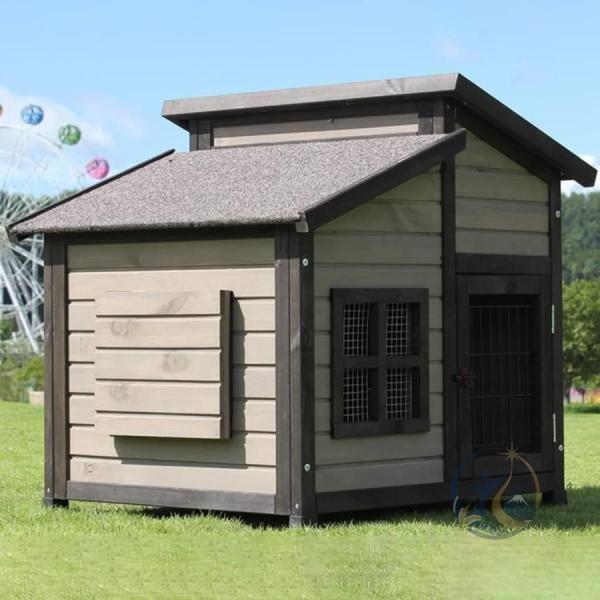ペットケージ 犬用サークル 中、大型犬 ケージ ，無垢材の犬小屋 屋外の木造犬小屋 大型犬小屋 屋外防水犬小屋 (Size : 84*74*80cm)