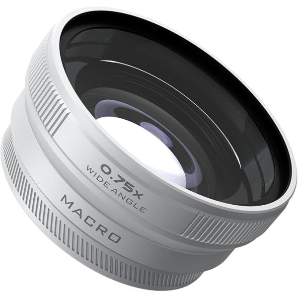 【万能な2イン1レンズ】マクロ機能と広角機能を組み合わせ、見事なクローズアップやワイドショットに柔軟性を提供します。 マクロレンズのみで詳細なクローズアップを行ったり、広角レンズを上部に通して広いシーンで使用したりできます。【優れた画質】高...