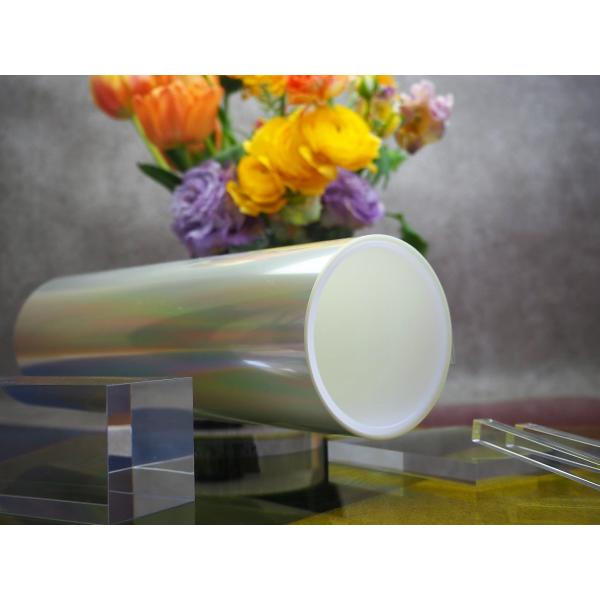 0.012mm厚のポリエステルフィルムを基材として、その両面に強力接着タイプで耐反発性に優れた、アクリル系粘着剤が塗布された両面粘着テープです。サイズ　幅 300mm(30cm)　巻数 5m (内径76mm 乳白色プラコア巻き)厚　み　0....