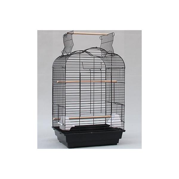 商品名：鳥かご バードケージ 鳥小屋 天井オープン 大型 手乗りインコ用 ２色※付属品は商品説明に記載のあるもののみとなります。●通常サイズ（46cm x 36cm x 70cm）　天井部分を開いて止まり木で支えるようにアレンジできます（4...