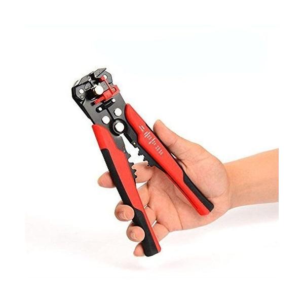 機能：ケーブル中間の被覆の剥ぎ取りますし、銅線、アルミ複合線の切断作業に使用しますし、絶縁端子の圧着作業も使用します。高品質の材質：ハンドルの材質はPP+TPRで、人間工学を基づいて設計して、長時間使用に適応です。 広い使用範囲：ケーブル中...