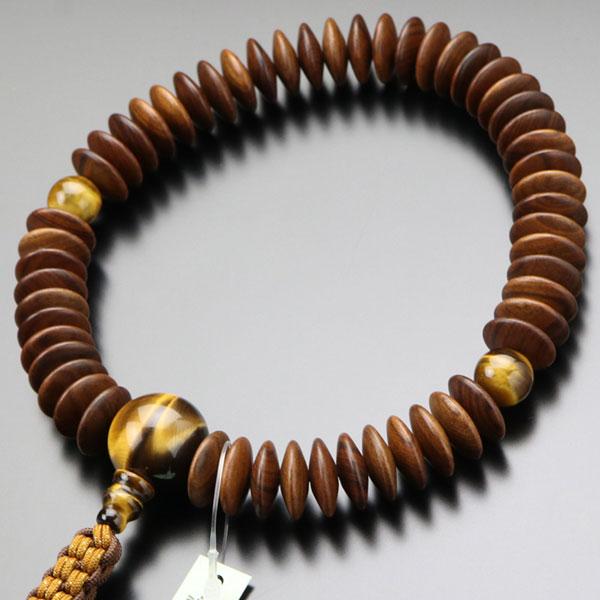 浄土真宗、男性用の正式なお数珠でございます。本式数珠（108玉）のちょうど半分の玉数（54玉）を使用したお数珠です。54玉の数珠は別名「半繰り」と呼ばれ、功徳が強くあると云われている、大変有難いお数珠でございます。素材は、あたたかみを感じる...