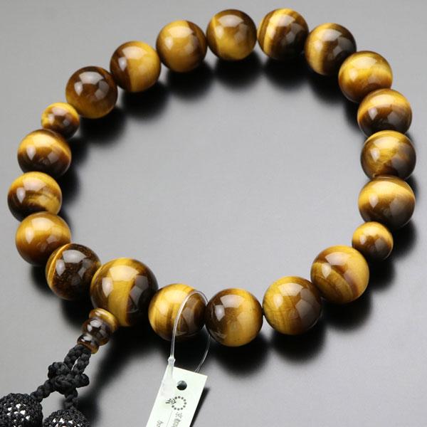 すべての宗派のお客様にお使い頂ける男性用のお数珠でございます。素材は、不動の人気を誇る虎目石でございます。今回ご紹介するお数珠は、18玉サイズと男性用のお数珠の中では大きなサイズで、主玉は約16ミリもございますので、貫録がございます。大玉を...