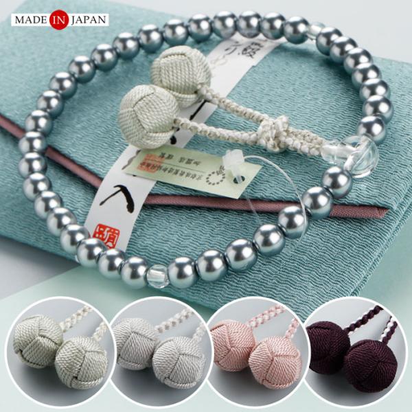 すべての宗派のお客様にお使い頂けます女性用のお数珠でございます。素材は、品のある光沢が美しい黒貝パールでございます。落ち着いた色合いですので、目立つ色を避けたいとお考えの方にも最適でございます。房は、丈夫で扱いやすい小田巻梵天房を採用。今回...