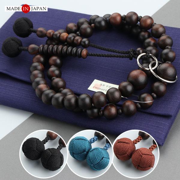 浄土宗、男性用の正式なお数珠でございます。素材は、縞黒檀でございます。艶消し加工が施されマットで上品な仕上がりでございます。縞黒檀は硬く丈夫で、耐久性に優れておりますので長くご愛用頂けるのも魅力でございます。こちらのお数珠は浄土宗の正式数珠...