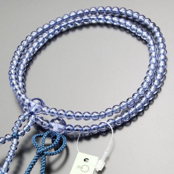 浄土真宗、女性用の正式なお数珠でございます。素材は、ブルークォーツでございます。透明度も高く、透き通るようなブルーがとても美しいです。浄土真宗のブルークォーツの素材のお数珠はただいまこちらの一点のみのご案内となっておりますのでブルークォーツ...