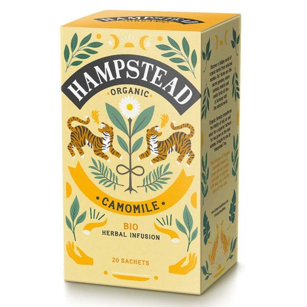 ハムステッドティー カモミール 20包 HAMPSTEAD TEA 有機ハーブティーHampsted Tea イギリス ハーブティー お茶 オーガニック ノンカフェイン 20個入り tominaga 富永貿易【関連ワード】ハンプステッド オ...