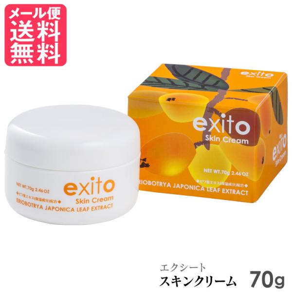 【メール便送料無料】幻 白ビワ葉エキス 11種類 天然植物エキス 配合 天然由来 保湿 ホットパック 敏感肌 日本製エクシートスキンクリーム 70g ビワの葉エキス配合 ラメラクリーム【関連ワード】ホットパック ボディーケ フェイスケア マ...