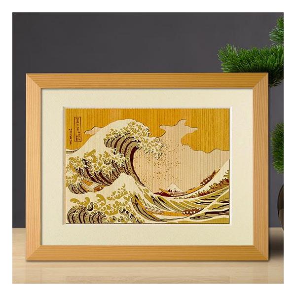 【メール便送料無料】カッターとボンドさえあれば気軽にできるハンドメイドの木工アートです。精巧な工作が大好きという方や、木はり絵にかなり慣れてきた方にぜひ挑戦していただきたいハードレベルの木はり絵。使用している木は、すべて国産材です。「神奈川...