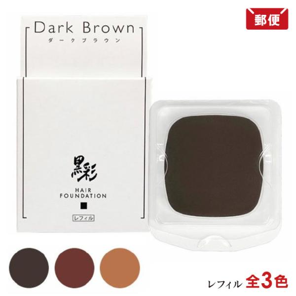 【メール便送料無料】〜気になる白髪にうるつやヘアファンデ〜 頭髪ファンデ 白髪 生え際 白髪 カバー 3種の植物オイル AMOROS ブラウン 日本製 つめかえアモロス 黒彩 ヘアファンデーション 8g 詰替 レフィル 全3色 白髪かくし