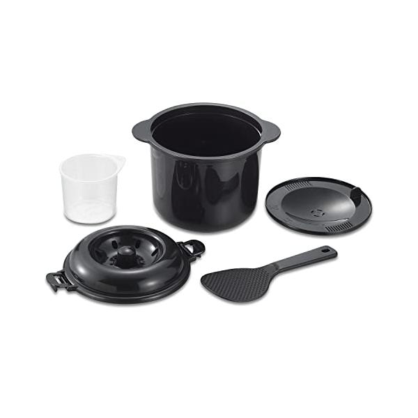 【商品名】　ドリテック(dretec) カクセー 電子レンジ専用炊飯器 備長炭入り ちびくろちゃん 2合炊き★★ラッピングについて★★当店ではラッピングは承っておりません。ご了承くださいませ。★★サイズ・カラーの指定について★★商品によって...