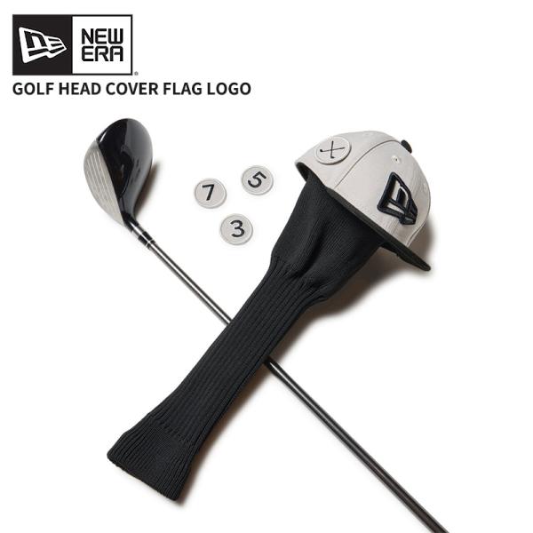 【ポイント5倍 国内正規品】検索キーワード：ニューエラ NEWERA ゴルフ ヘッドカバー フェアウェイウッド クラブカバー フラッグロゴ 59FIFTY ゴルフ用品 保護 200cc 傷防止 ストリート スポーツ カジュアル メンズ レデ...