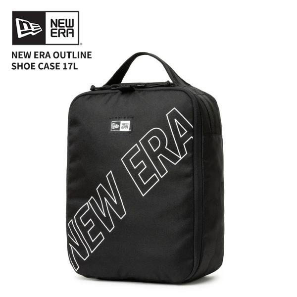 【ポイント5倍 国内正規品】検索キーワード：ニューエラ シューケース 17L バッグ メンズ レディース ユニセックス スポーツ ジム 部活 トレーニング シューズ収納 スニーカー収納 軽量 コンパクト 大容量 黒 ブラック おしゃれ ブラ...