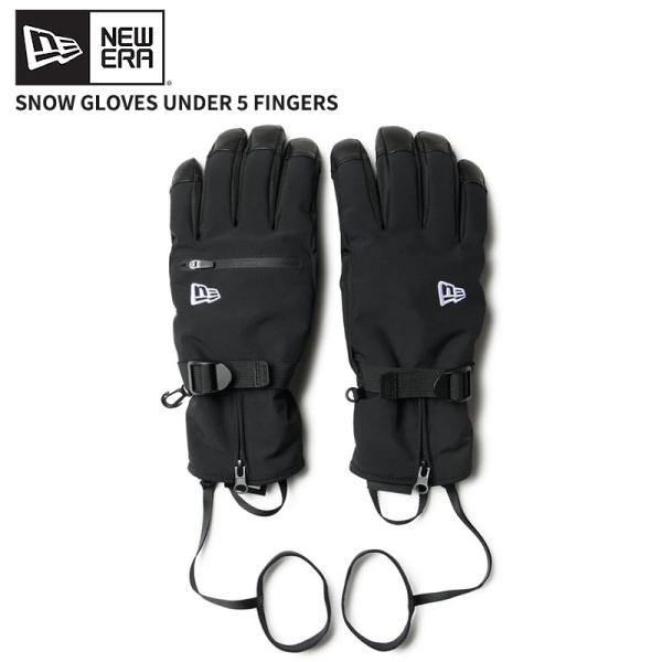 【ポイント5倍 送料無料 国内正規品】検索キーワード：ニューエラ NEW ERA スノーグローブ スキーグローブ スノーボードグローブ 手袋 5本指 メンズ レディース 防水 ウォータープルーフ 防寒 保温 透湿 山羊革 レザー ゴートレザ...