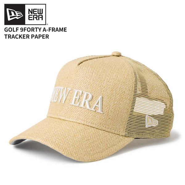 【ポイント5倍 国内正規品】検索キーワード：ニューエラ NEWERA 9FORTY A-Frame トラッカー ゴルフキャップ Paper ペーパー素材 メンズ レディース ユニセックス 春 夏 帽子 キャップ メッシュ 通気性 軽量 抗菌...