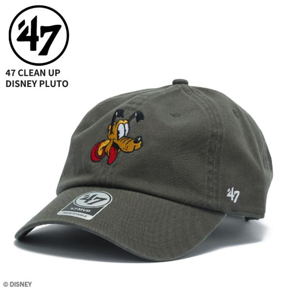 【ポイント5倍 国内正規品】検索キーワード：47 フォーティーセブン CLEANUP クリーンナップ ディズニー Disney プルート Pluto キャップ メンズ レディース ユニセックス 春 夏 帽子 ベースボールキャップ 刺繍キャッ...