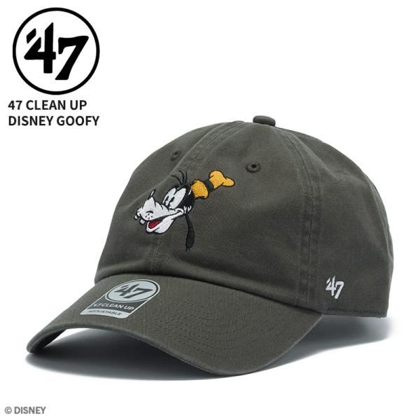 【ポイント5倍 国内正規品】検索キーワード：47 フォーティーセブン CLEANUP クリーンナップ ディズニー Disney グーフィー Goofy キャップ メンズ レディース ユニセックス 春 夏 帽子 ベースボールキャップ 刺繍キャ...