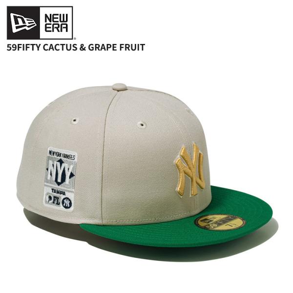 【ポイント5倍 国内正規品】検索キーワード：ニューエラ NEWERA 59FIFTY フィッテッドキャップ ベースボールキャップ MLB スプリングトレーニング Cactus Grapefruit グレープフルーツリーグ ストーン ケリーグ...