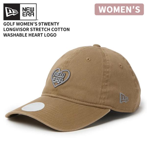 【ポイント5倍 国内正規品】検索キーワード：ニューエラ NEWERA 9TWENTY キャップ レディース ゴルフ ゴルフキャップ 春夏 夏 ストレッチコットン コットン ウォッシャブル ロングバイザー ハート Heart Logo 日よけ...