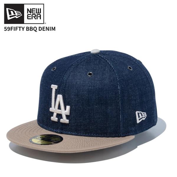 【ポイント5倍 国内正規品】検索キーワード：ニューエラ NEWERA キャップ 帽子 59FIFTY BBQ Denim デニム デニムキャップ MLB メジャーリーグ チームロゴ 刺繍 野球 フィッテドキャップ 春 夏 秋 メンズ レディ...