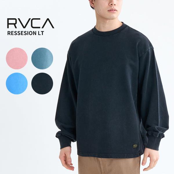 【ポイント10倍 国内正規品】検索キーワード：RVCA ロンT RECESSION 長袖 メンズ レディース ユニセックス ワークウェア カジュアル ストリート シンプルデザイン コットン100％ ワイドシルエット ルーズフィット ドロップ...