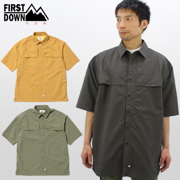 商品番号：F491003商品名：RIVER SHIRTS S/S Re;CONHny TASLAN RIP NYLON【商品説明】●生産国：中国●素材：ナイロン100％●サイズ(着丈/身幅/肩幅/裾丈)M(79/61/58/29)L(81/...