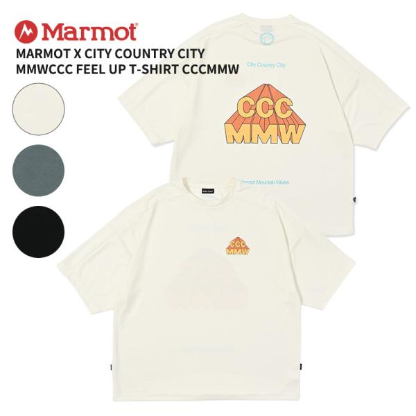【ポイント10倍 国内正規品】検索キーワード：マーモット marmot CITYCOUNTRYCITY CCC コラボTシャツ 半袖Tシャツ ドライTシャツ メンズ レディース ユニセックス 春 夏 機能Tシャツ 吸水速乾 グラフィックTシ...