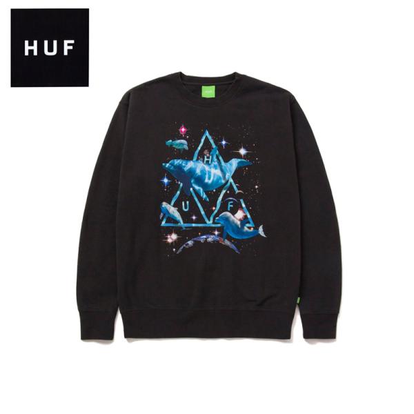 爆買 商品番号：PF00528商品名：SPACE DOLPHINS WASH CREWNECK SWEATSHIRT【生産国】中国【素材】コットン80％、ポリエステル20％【サイズ】(着丈/身幅/肩幅/袖丈)M(67/54/54.5/64....