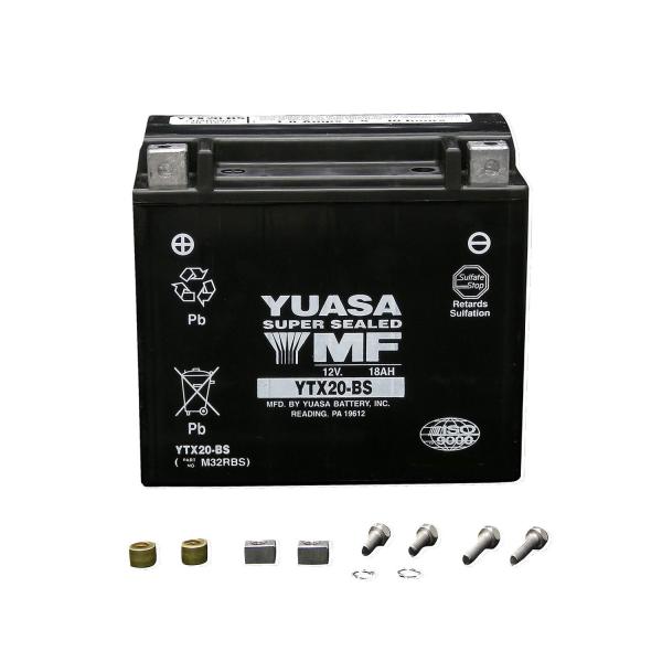 ・メーカー：YUASA(ユアサ)・メーカー品番：YTX20-BS・OEM：相互換品OEM　65991-82B　65991-75C上記純正バッテリーと比較し、縦が約10ｍｍ薄い寸法です。ご注意ください・適合車種：ソフテイル:1984〜1990...