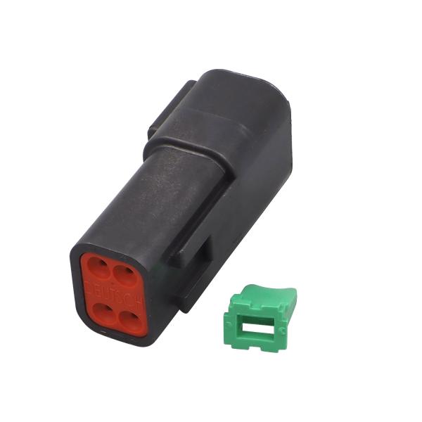 ・メーカー：DEUTSCH(ドイチェ)・メーカー品番：DT04-4P-E004・OEM：72104-94BK・適合車種：1994年以降の車両・色：ハウジング：ブラック・素材：-・サイズ：-・内容物：ハウジング×1個ロックタブ×1個